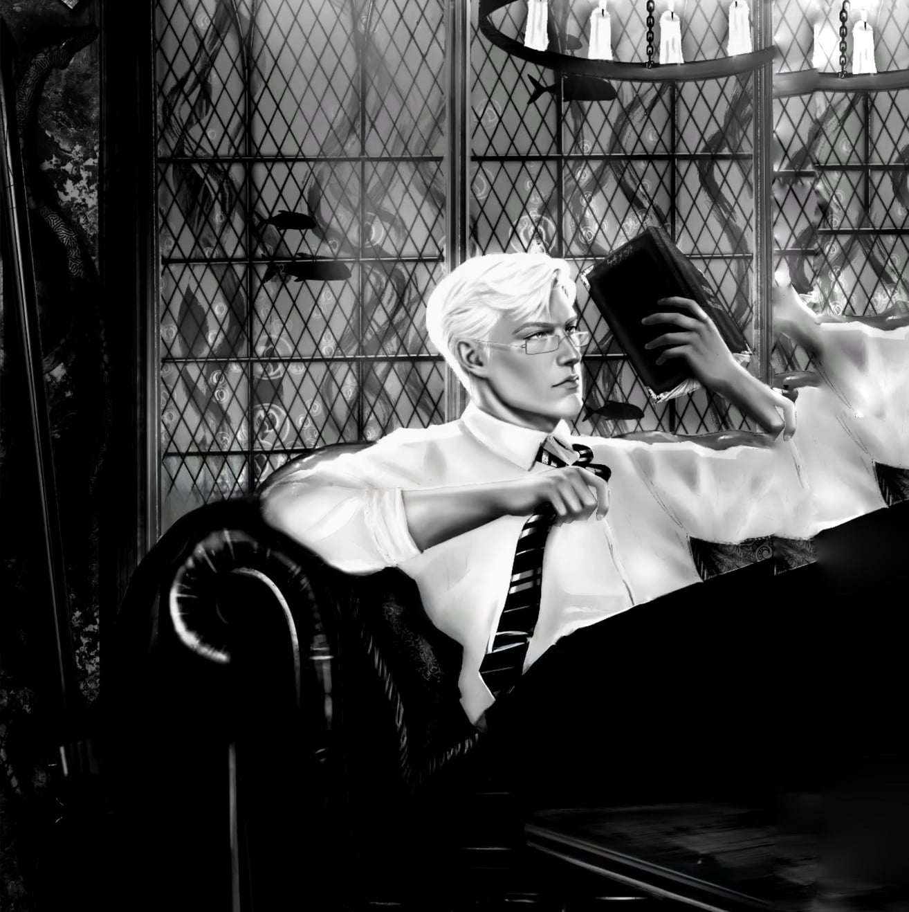 Malfoy, unfortunately, has a crush. · Y/n story by @gaunt